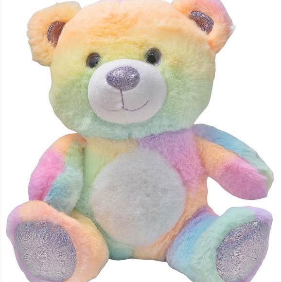 Fiesta | Toys | Rainbow Sherbet Plush Teddy Bear Stuffed Fiesta | Poshmark